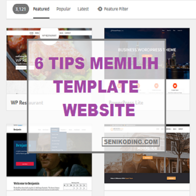 Tips Memilih Template (Tema) Website