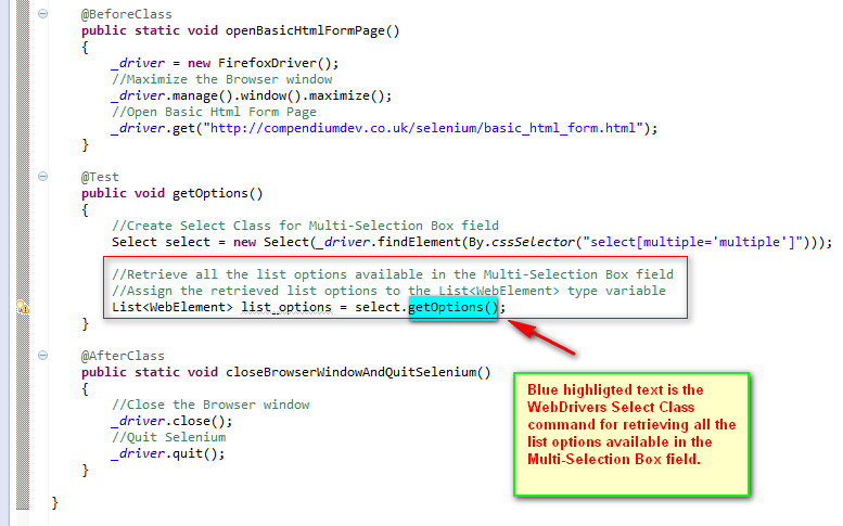 Selenium-By-Arun: 425. Using getOptions( ) to get all the options ...