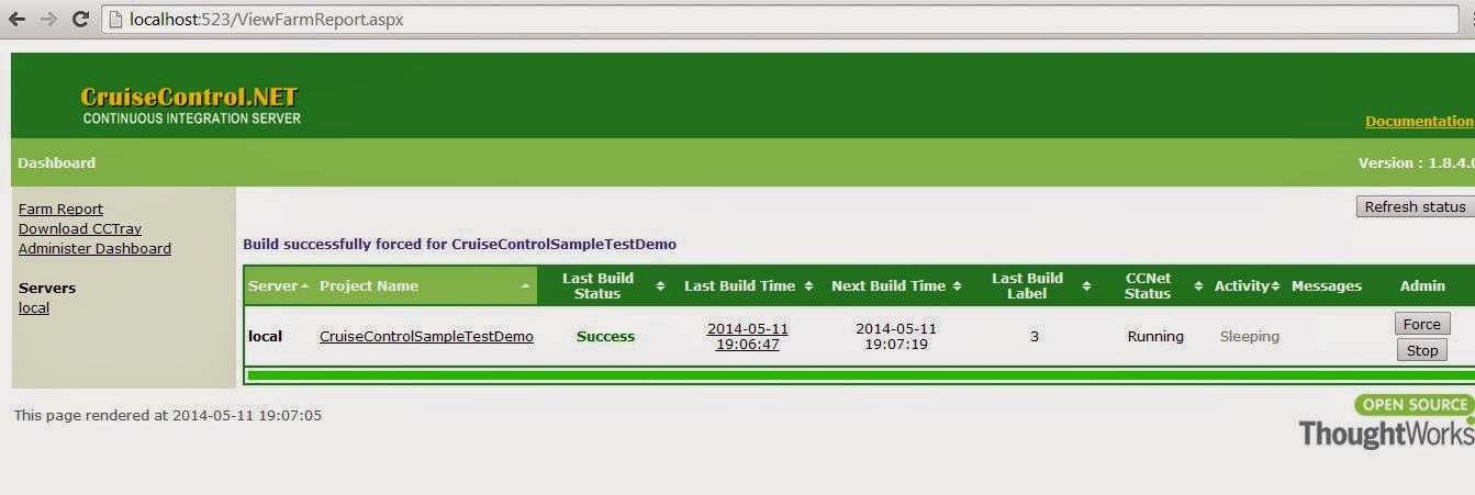 Mani Kumar Yegateeli on Technology Writing..!: configure CruiseControl.NET(ccnet) and integrate ...