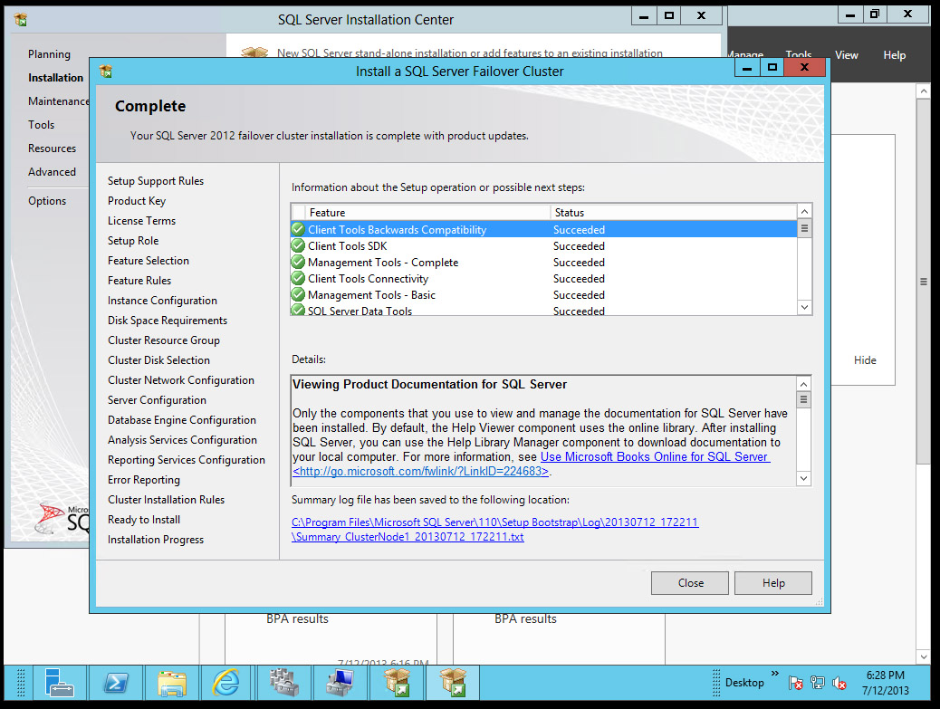 Mysql And Sql Server Microsoft Sql Server 2012 Cluster Installation Step By Step