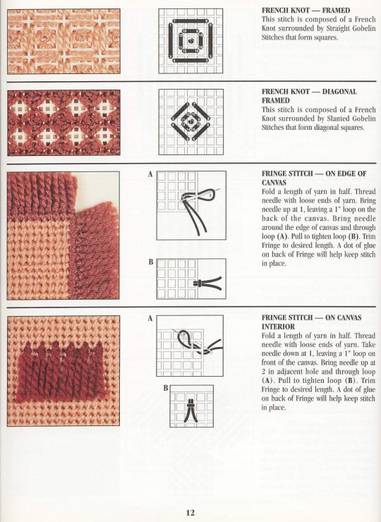 Plastic Canvas Stitch Pattern Dictionary | Wen's Notes