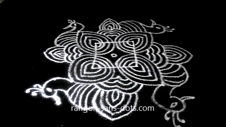 Only geethala muggulu Sankranti rangoli