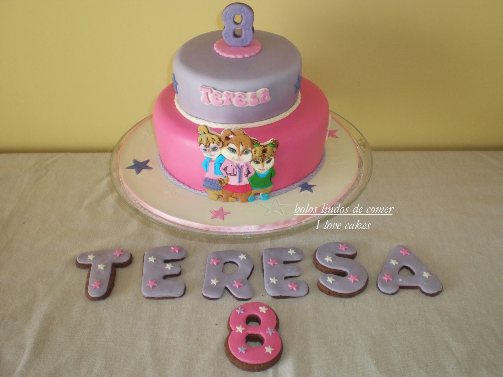 Bolos lindos de comer: Bolo Esquiletes / Chipettes cake