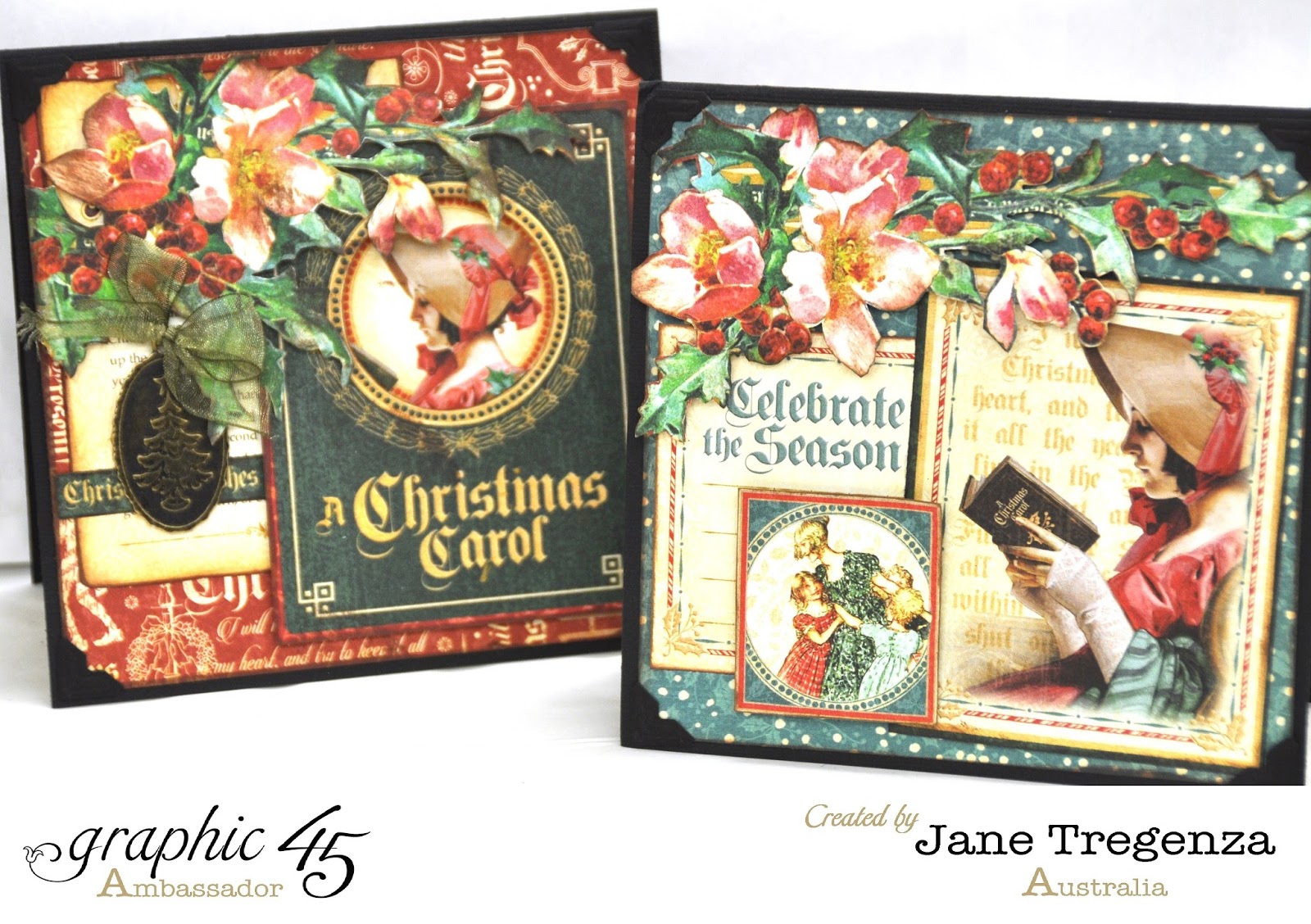 Jane Tregenza: Graphic 45's "A Christmas Carol" Collection - Cards