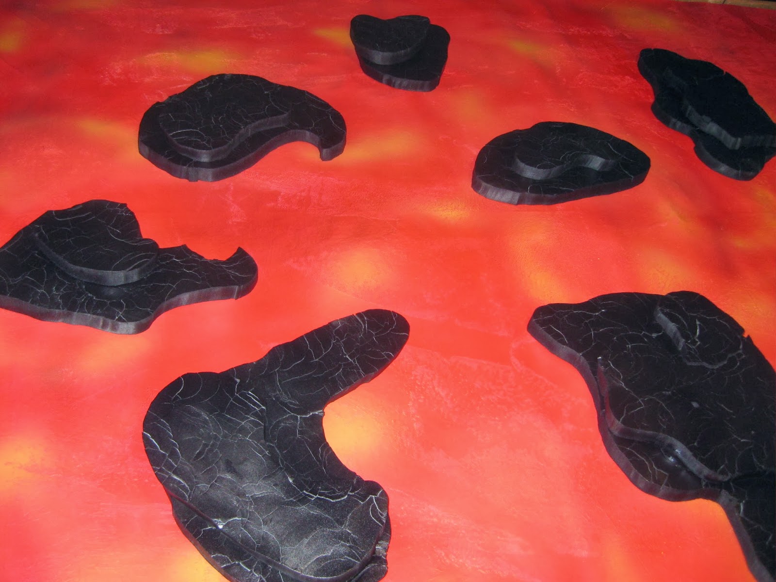 Bad Guy Builders: Liquid Hot Magma.... Lava Mat - Now with Magma flows!