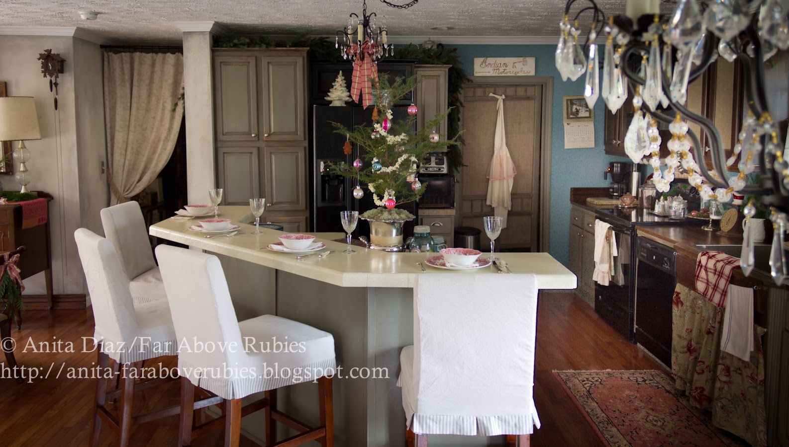 Farmhouse Christmas Kitchen - Whispering Pines Homestead