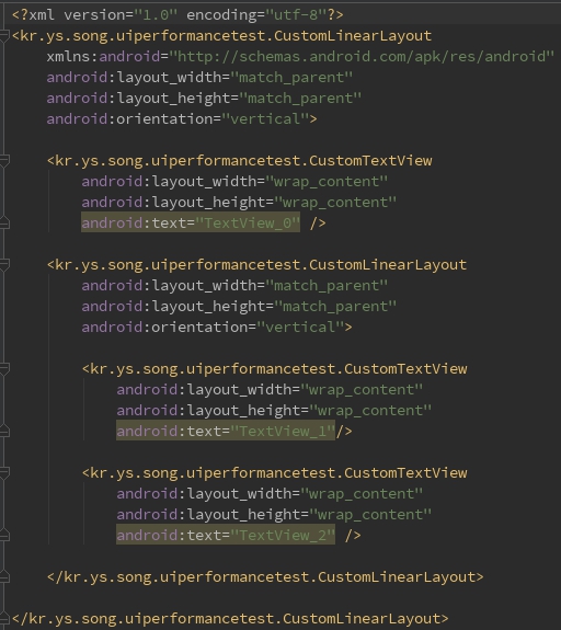 Android Layout별 성능 비교 Measure 호출횟수 비교 Linearlayout Vs Relativelayout Vs Constraintlayout