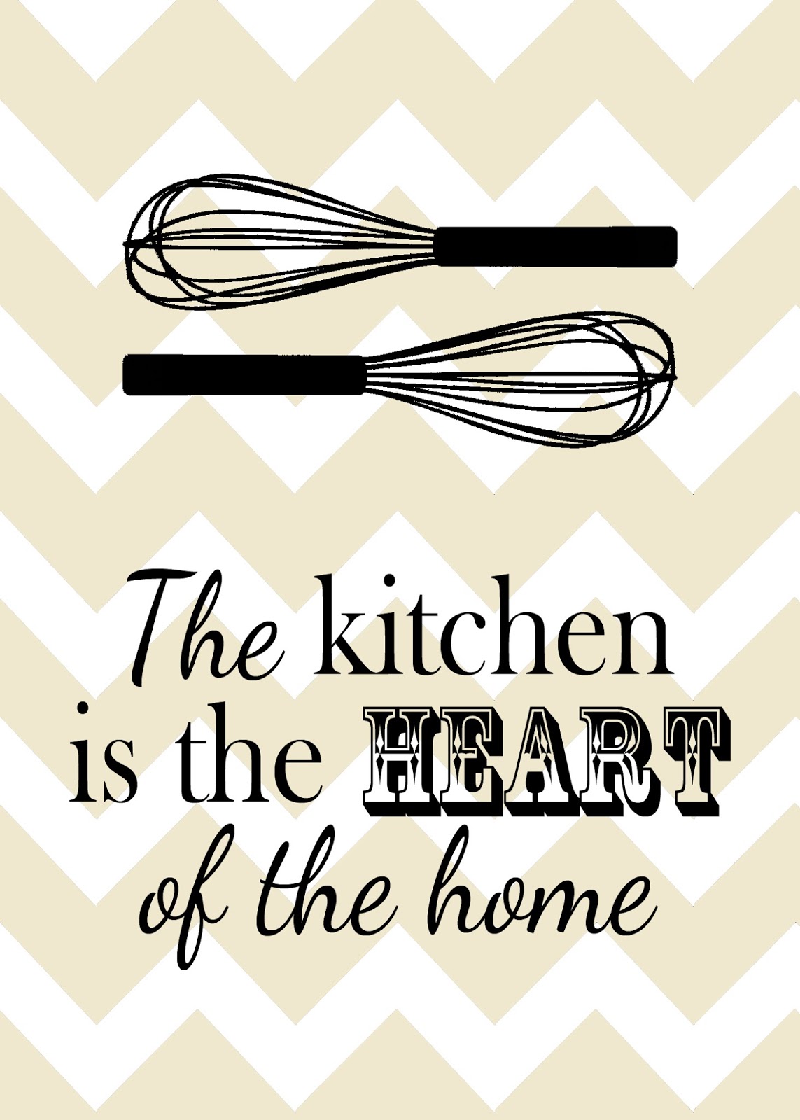 Kicking Ass & Crafting: Kitchen poster printables