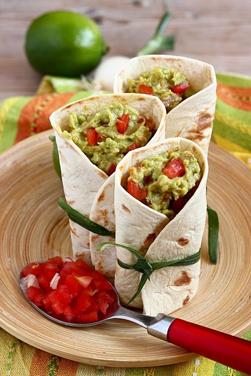 Wraps al guacamole e pollo | MIEL & RICOTTA