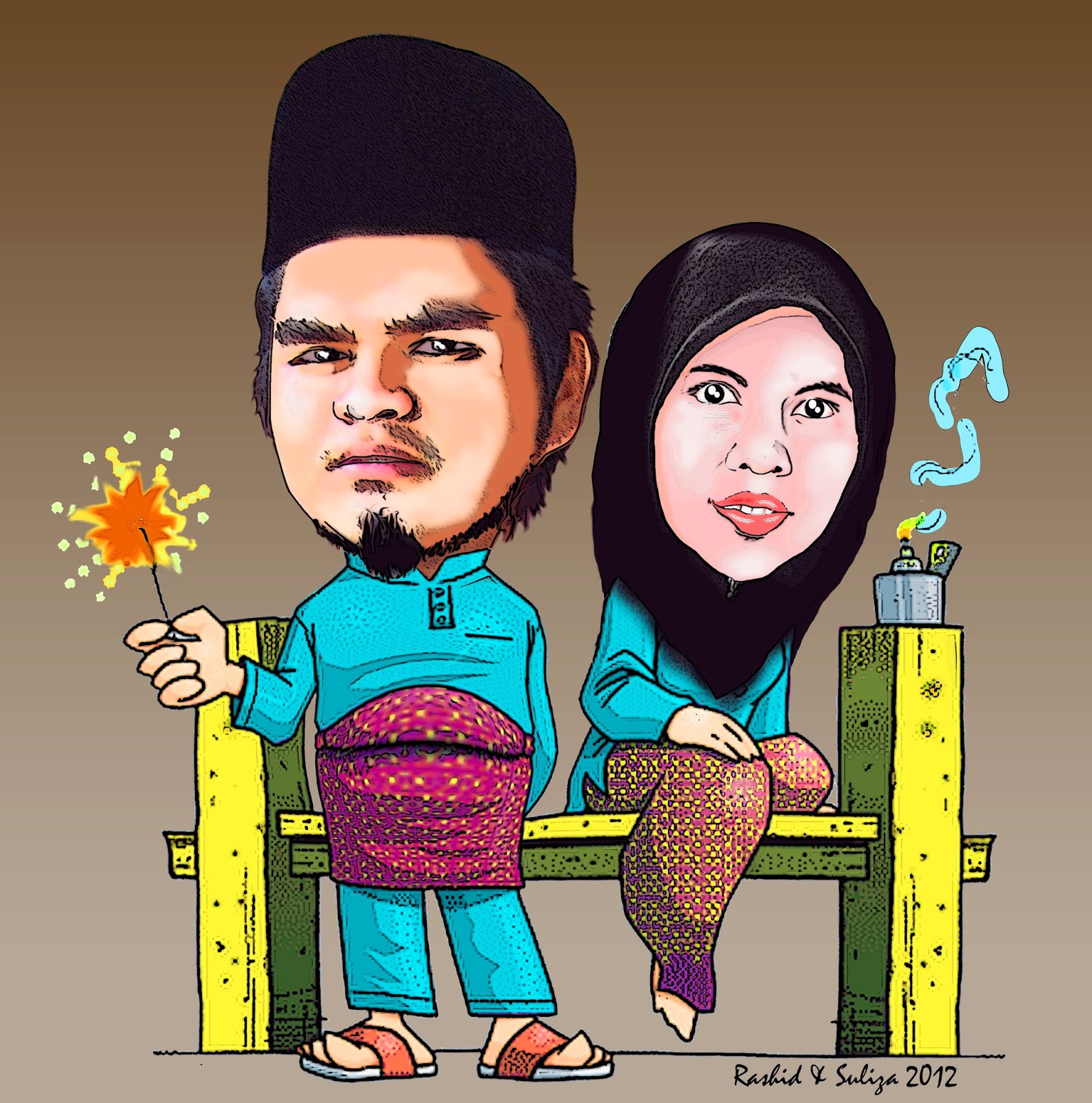 OPhoTo'S Jawe Art: Kad Raya Kartun