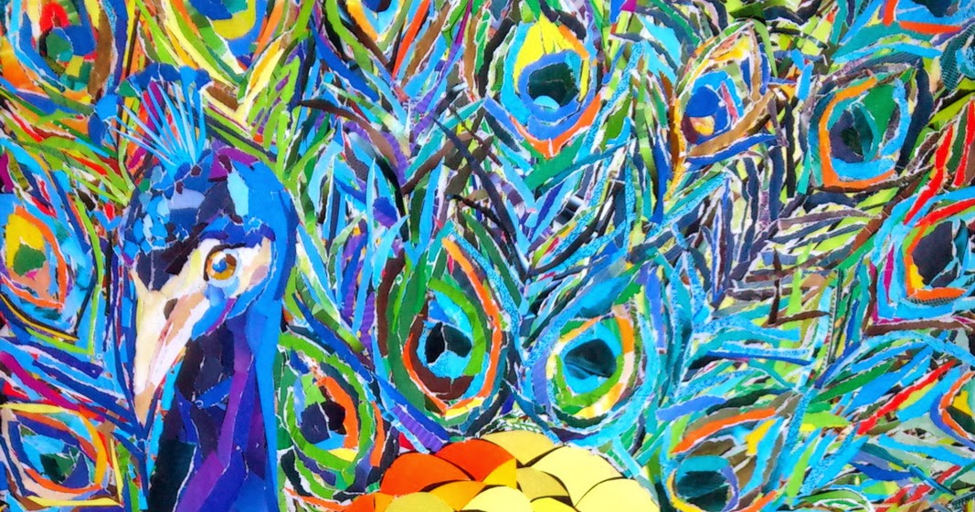 Vijaya's Art of Paper Collage: Peacock