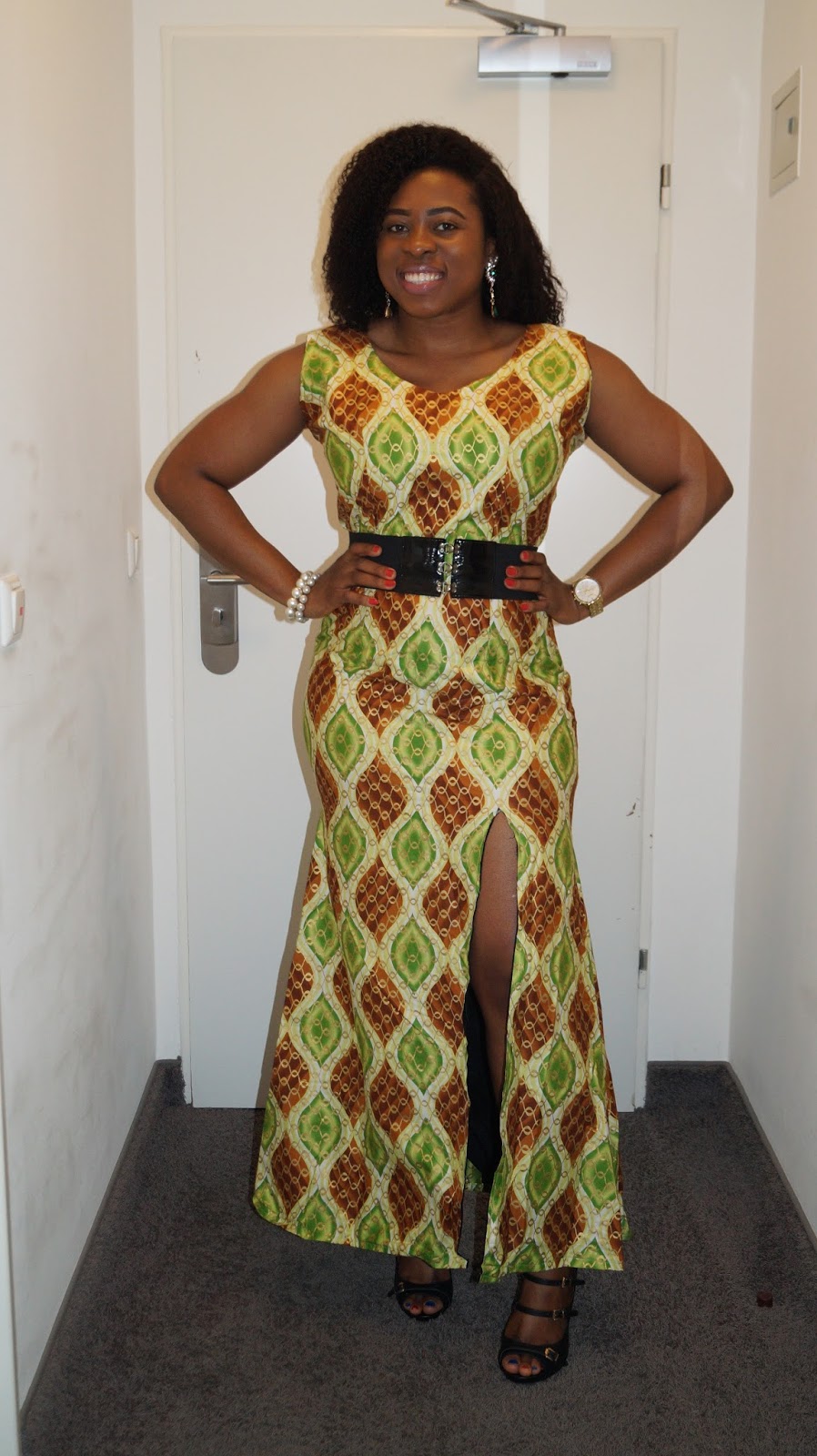 DIY Ankara Dress with Thigh high Slit: Wedding Guest - Adventure Meets ...