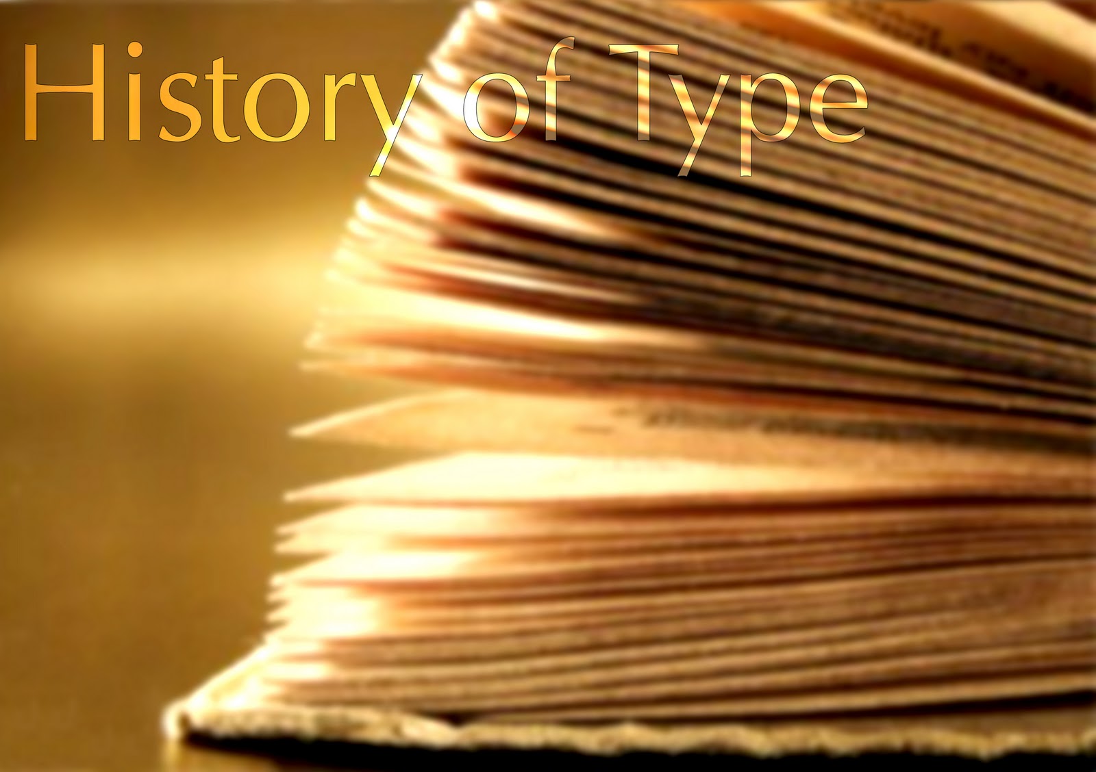 History of Type Postcard