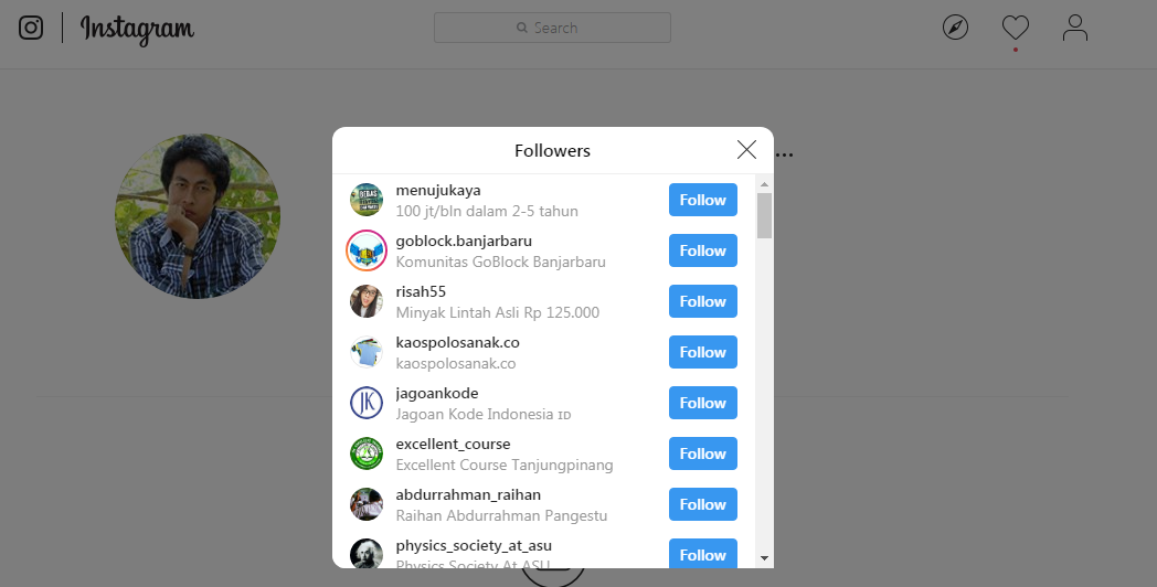 Update Cara Follow Massal Akun Instagram Otomatis - Ini Tips Ngeblog