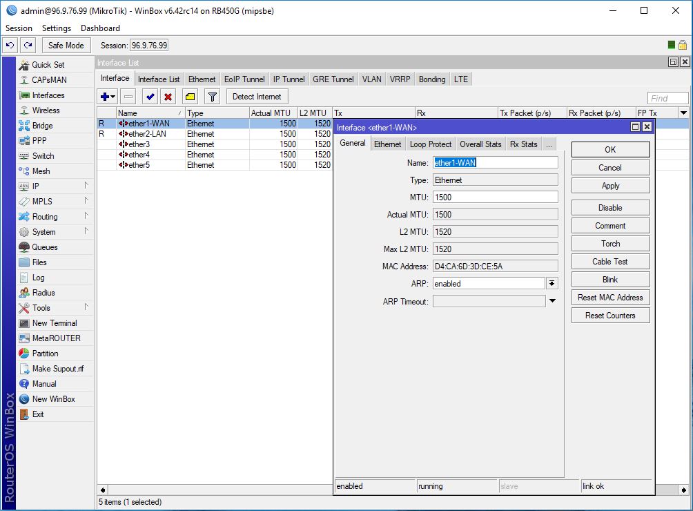 IT-Mikrotik: Static IP Configuration
