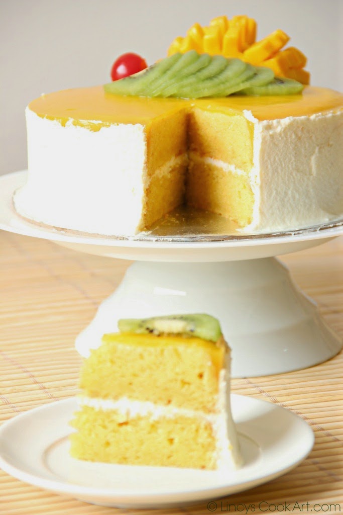 Mango Cake ~ Lincy's Cook Art