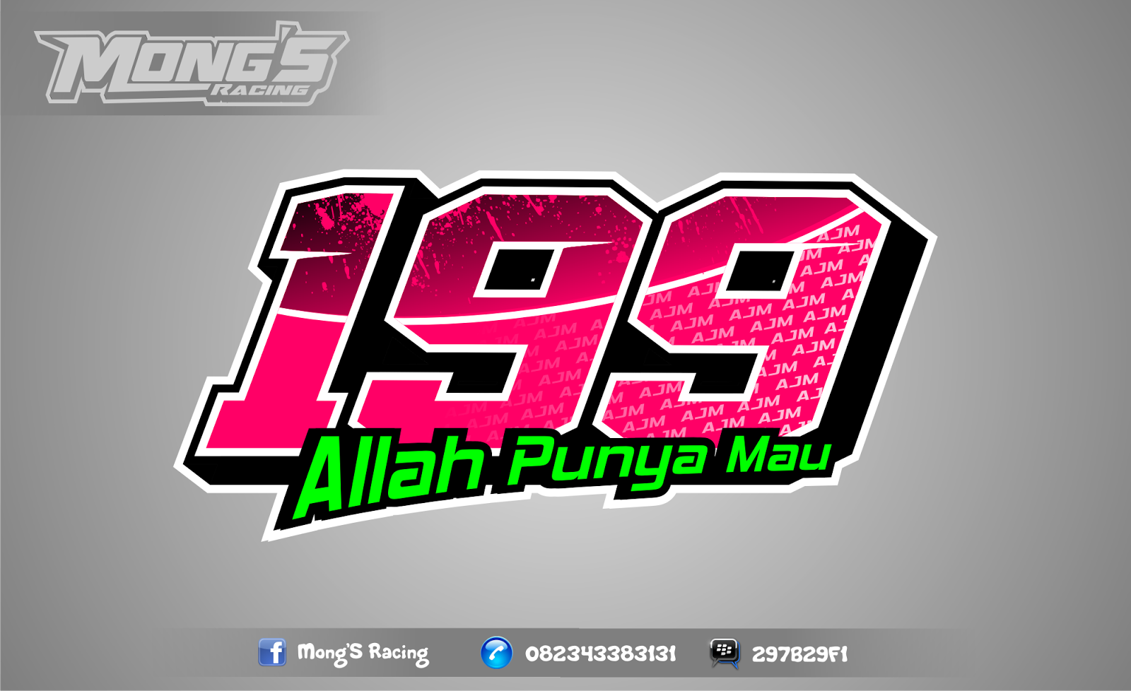 Mong'S Racing: DESAIN NOMOR START ROAD RACE / DRAG BIKE