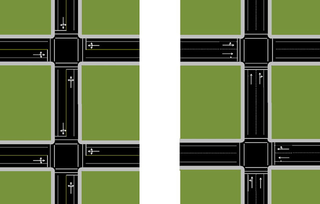 Urban kchoze: The case of one-way streets