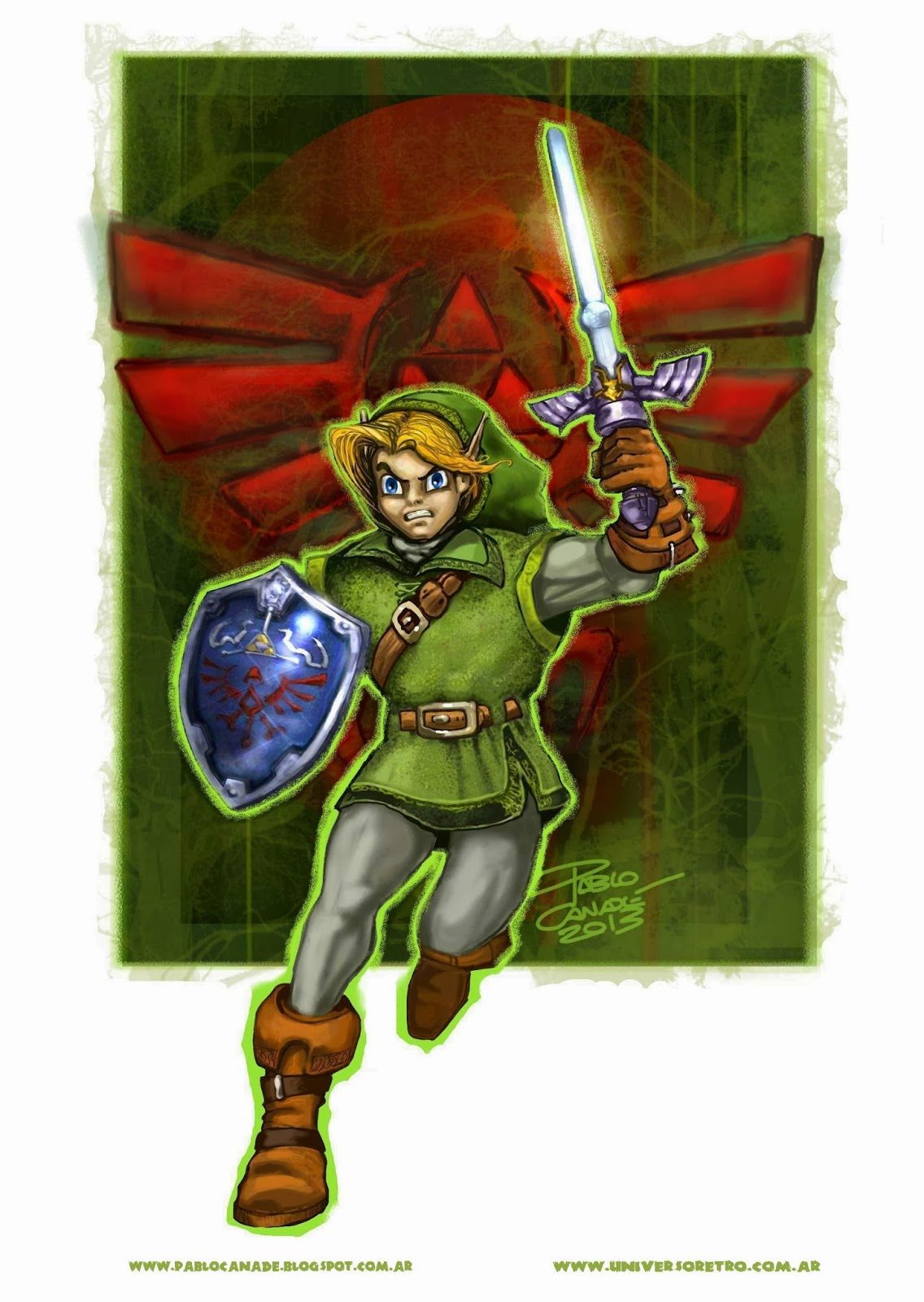 ilustraciones y fantasias: VIDEOJUEGOS - UNIVERSO RETRO - LINK ( LEGEND ...