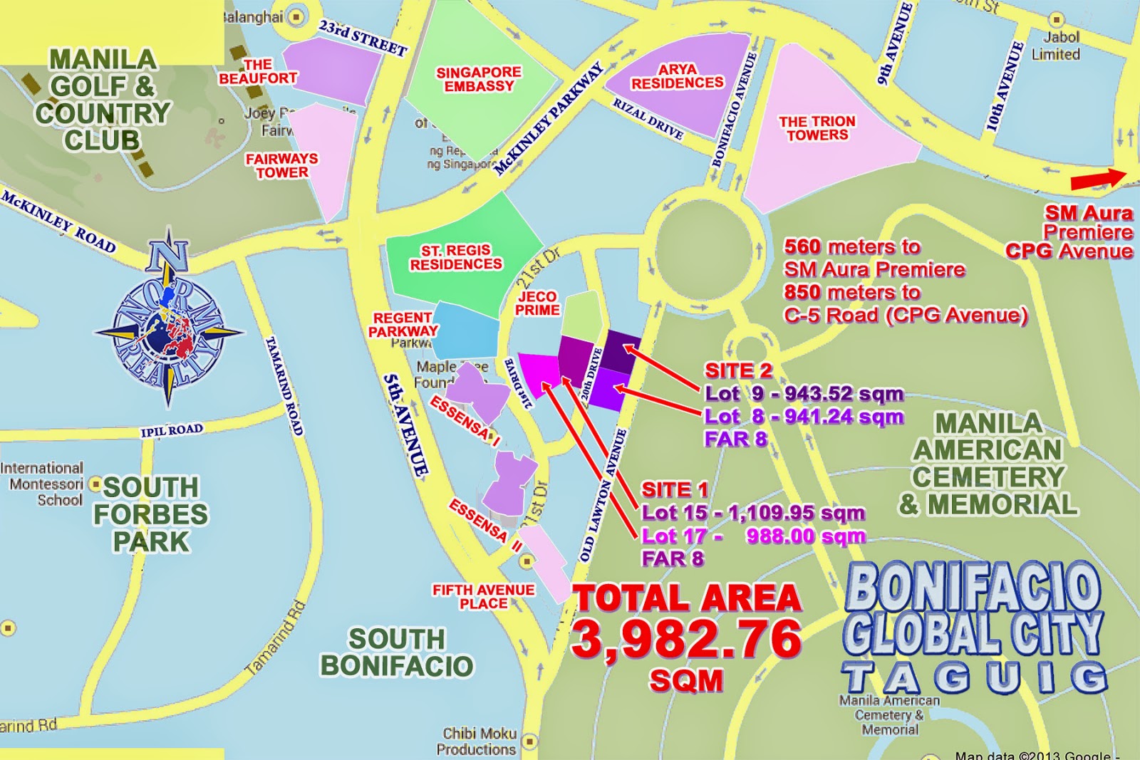 NormRealty: Taguig BGC Bonifacio Global City Prime Lots 1885 sqm and ...