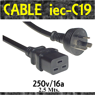 Conector Fichas Plug Cables Power IEC 320 C20 C19: Cable Power Ups C19 ...