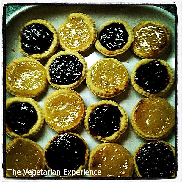 The Vegetarian Experience: Strawberry Jam and Lemon Curd Tarts