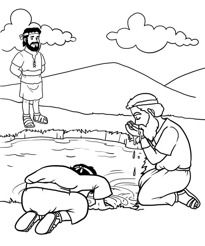Gideon Fleece Coloring Page Coloring Pages