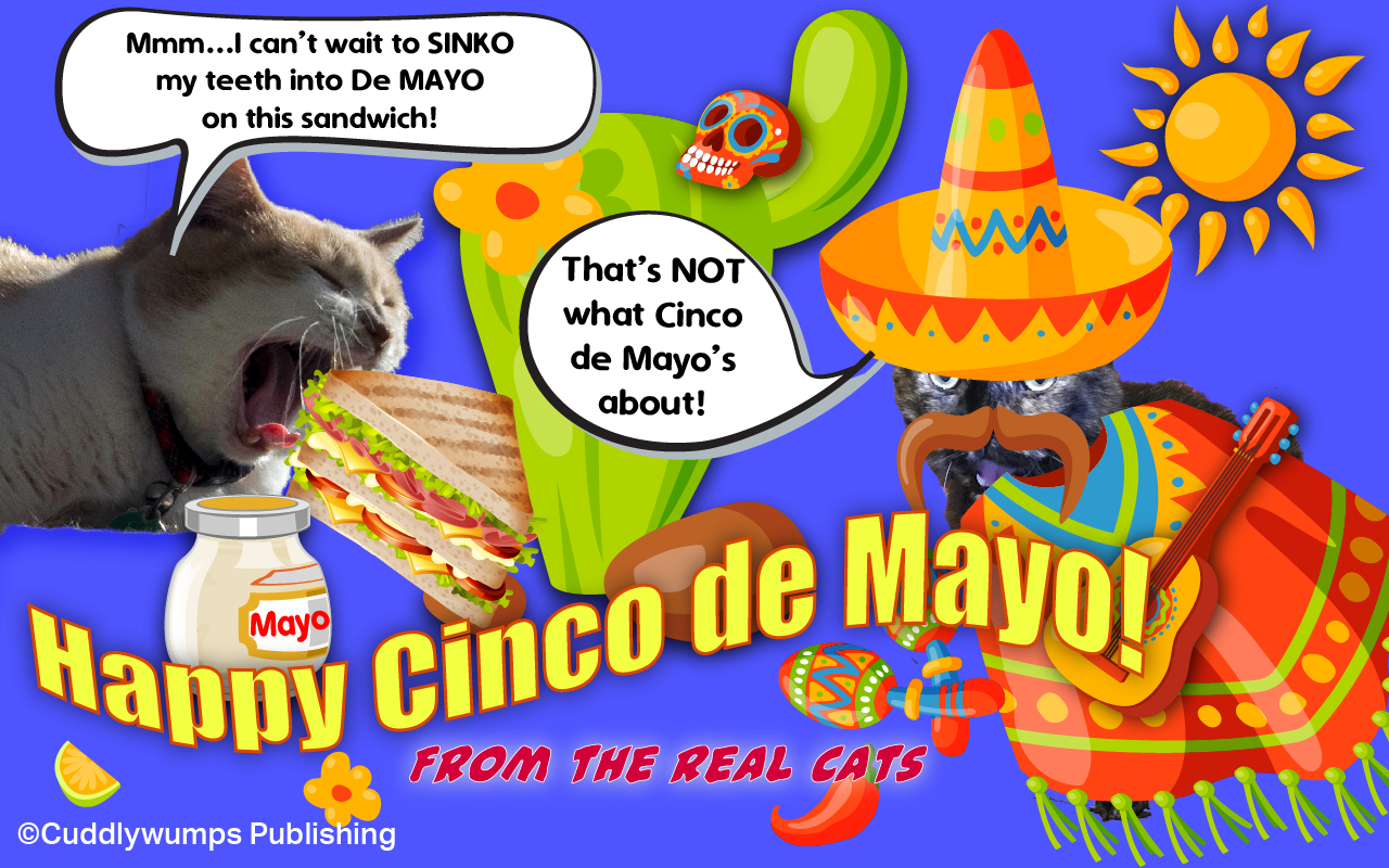 The Cuddlywumps Cat Chronicles: Happy Cinco de Mayo! Plus Friendly Fill-Ins