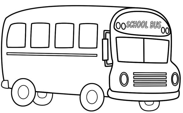 Transportation For Kids Coloring Pages: Bus The Car Coloring Pages