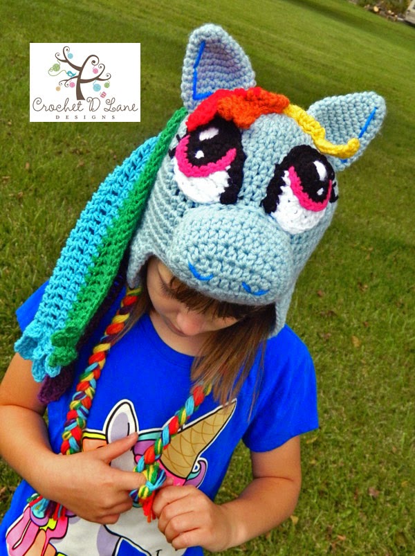 crochet d lane: Rainbow Dash My Little Pony Hat