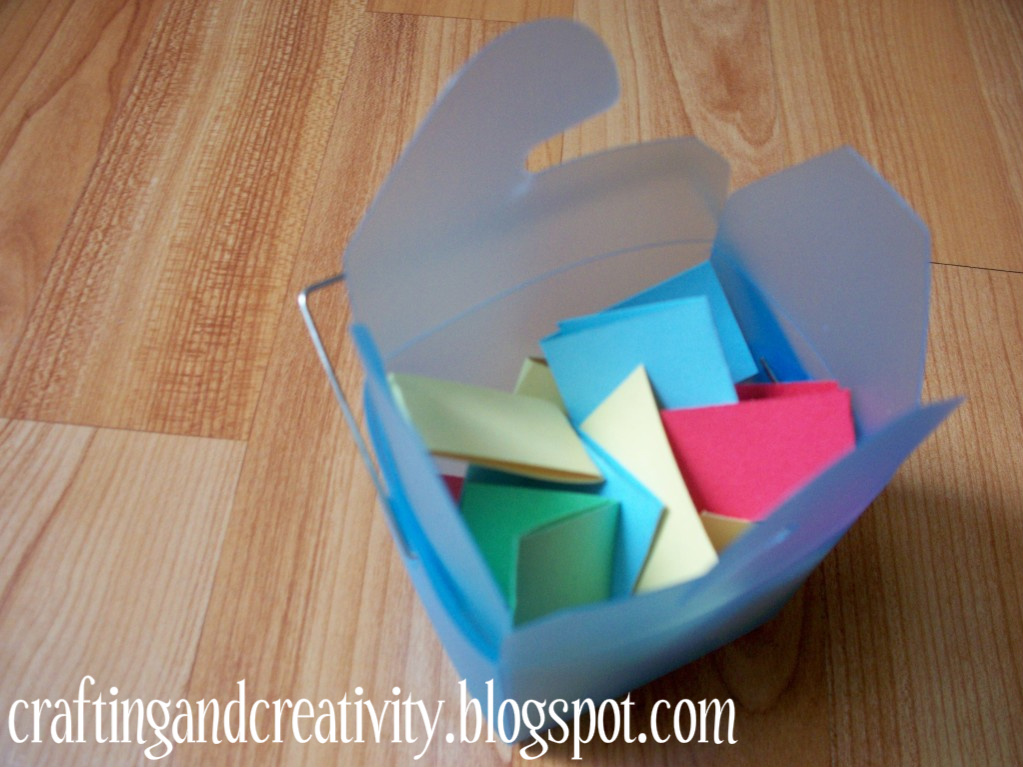 Crafting and Creativity: the "boredom box"
