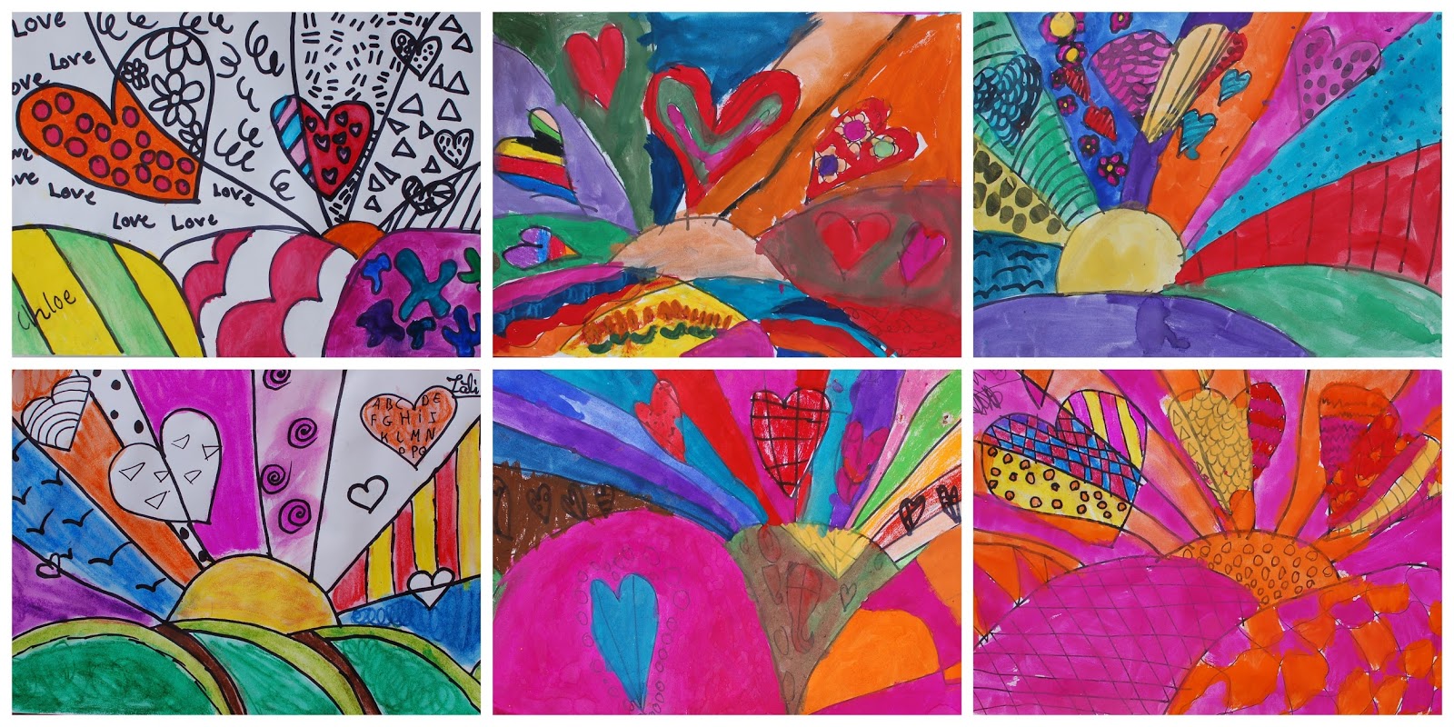 Sunnyside Art House: Romero Britto Valentines Hearts