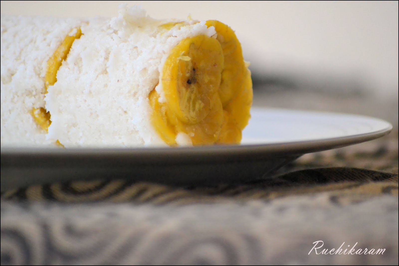 Ruchikaram: Ripe banana Puttu( Ethapazham Puttu)