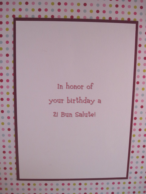 Lady Of Leisure Ink: 21 Bun Salute Card