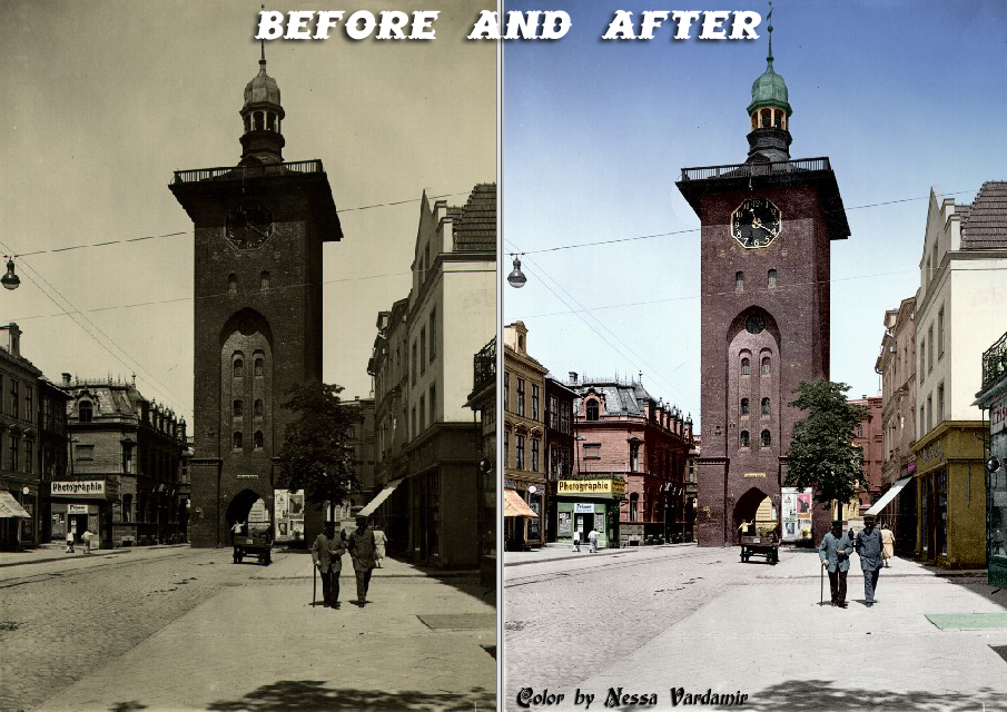 Kolorowy Świat Nessy czyli... Stare zdjęcia ręcznie kolorowane: Elbląg ...