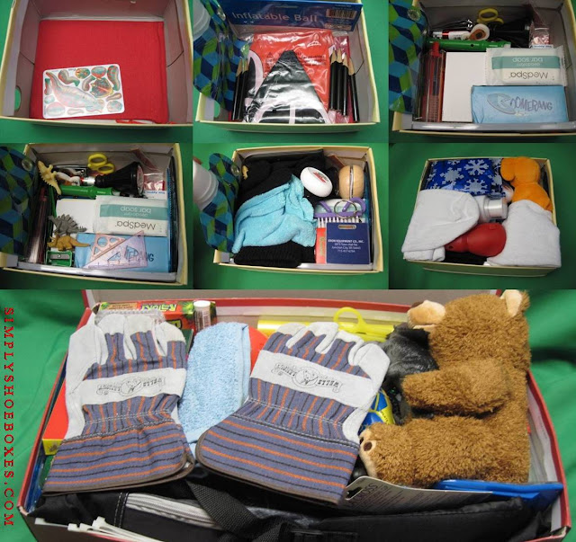 Simply Shoeboxes: Size of OCC Shoebox Items