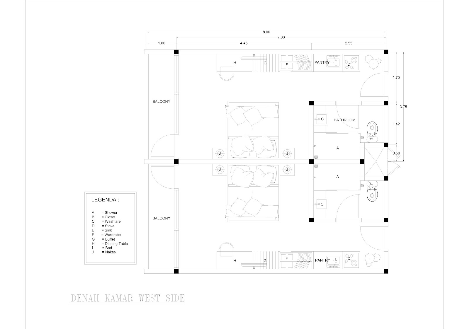 Trend Masa Kini Denah Kamar Hotel