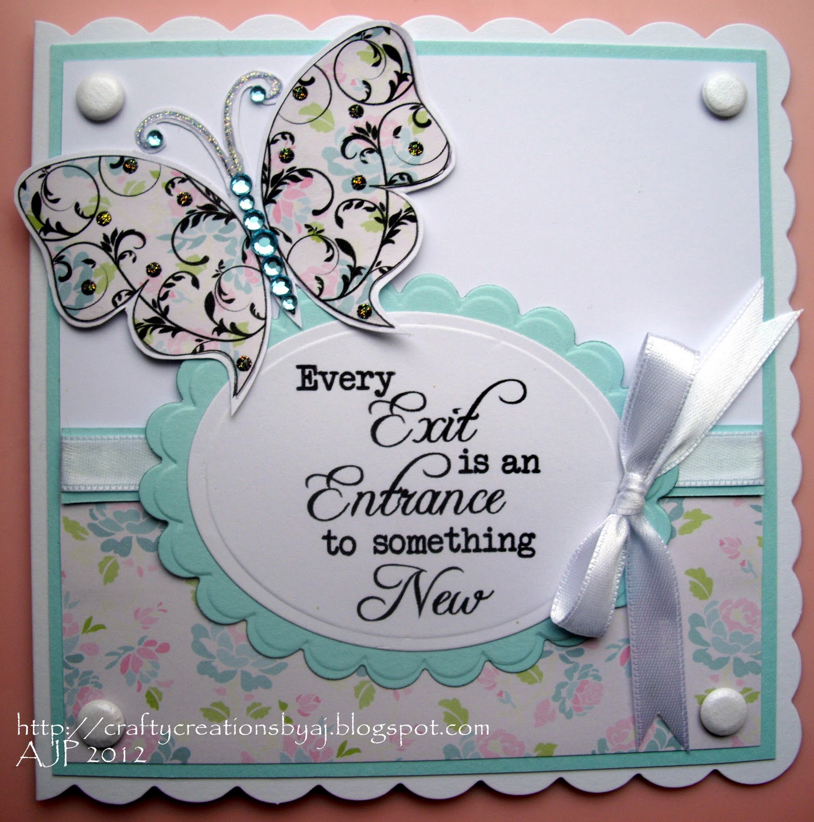 Crafty Creations by A.J.: Cardmadfairy DT card - Ribbons and Bows