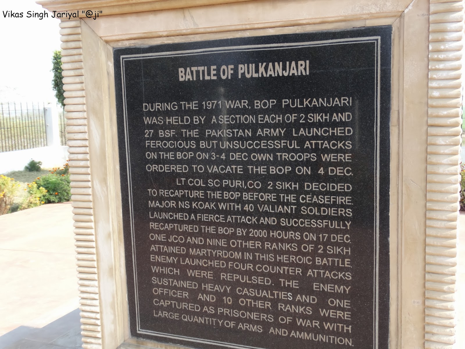 Pul Kanjari: Pul Kanjari, A historical Place on International Border