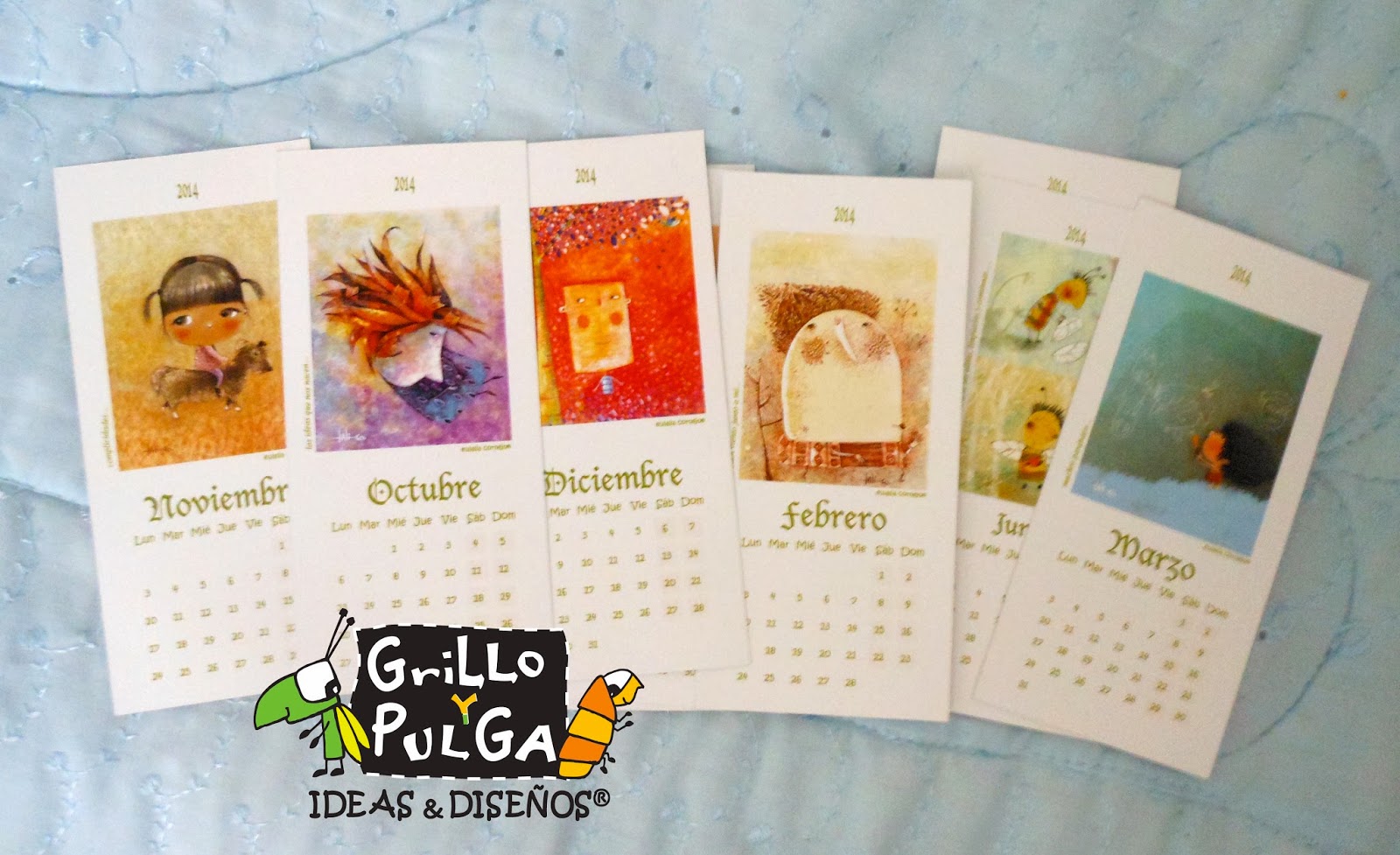 CALENDARIO 2014 E ILUSTRACIONES MAGÉNTICAS