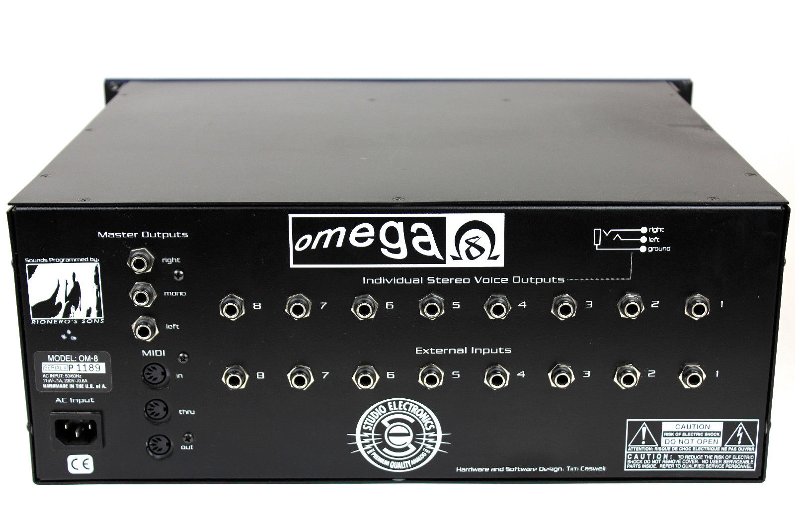 MATRIXSYNTH: Studio Electronics Omega 8 Analog Synthesizer SN 1189 with ...