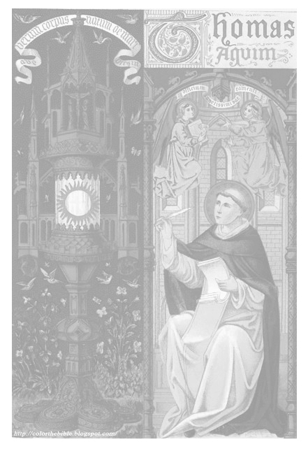 Color or Trace Saint Thomas Aquinas | Color The Bible