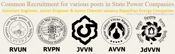 Engineers and Chemists recruitment in Rajasthan Power Companies 2016