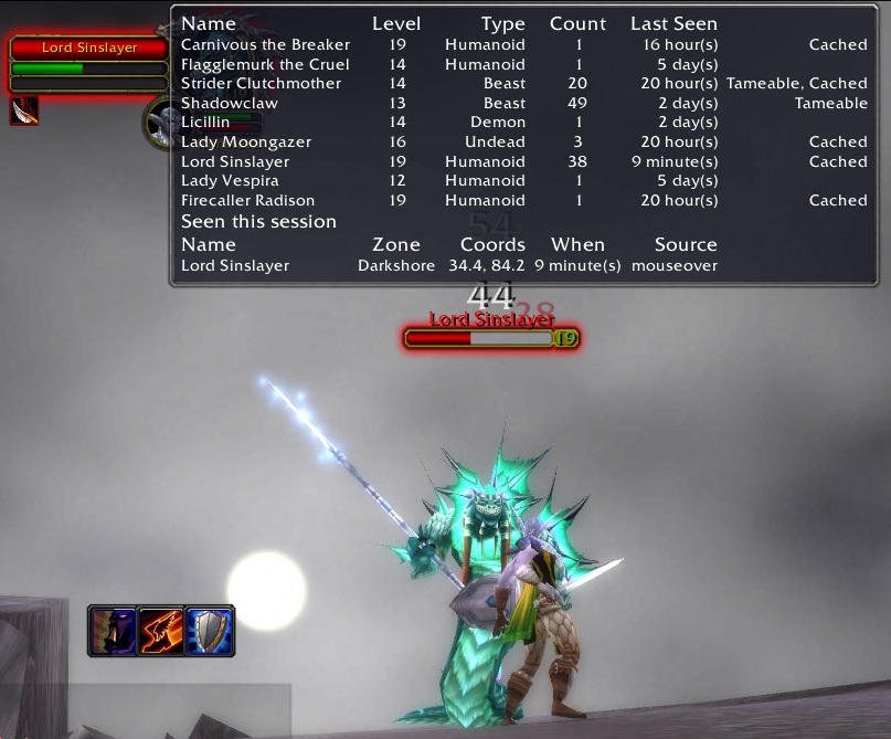 WoW Rare Spawns: Darkshore Rare Spawns