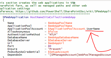 SharePoint thornet: SharePoint DSC - Write-NodeMOFFile : Invalid MOF definition for node ...