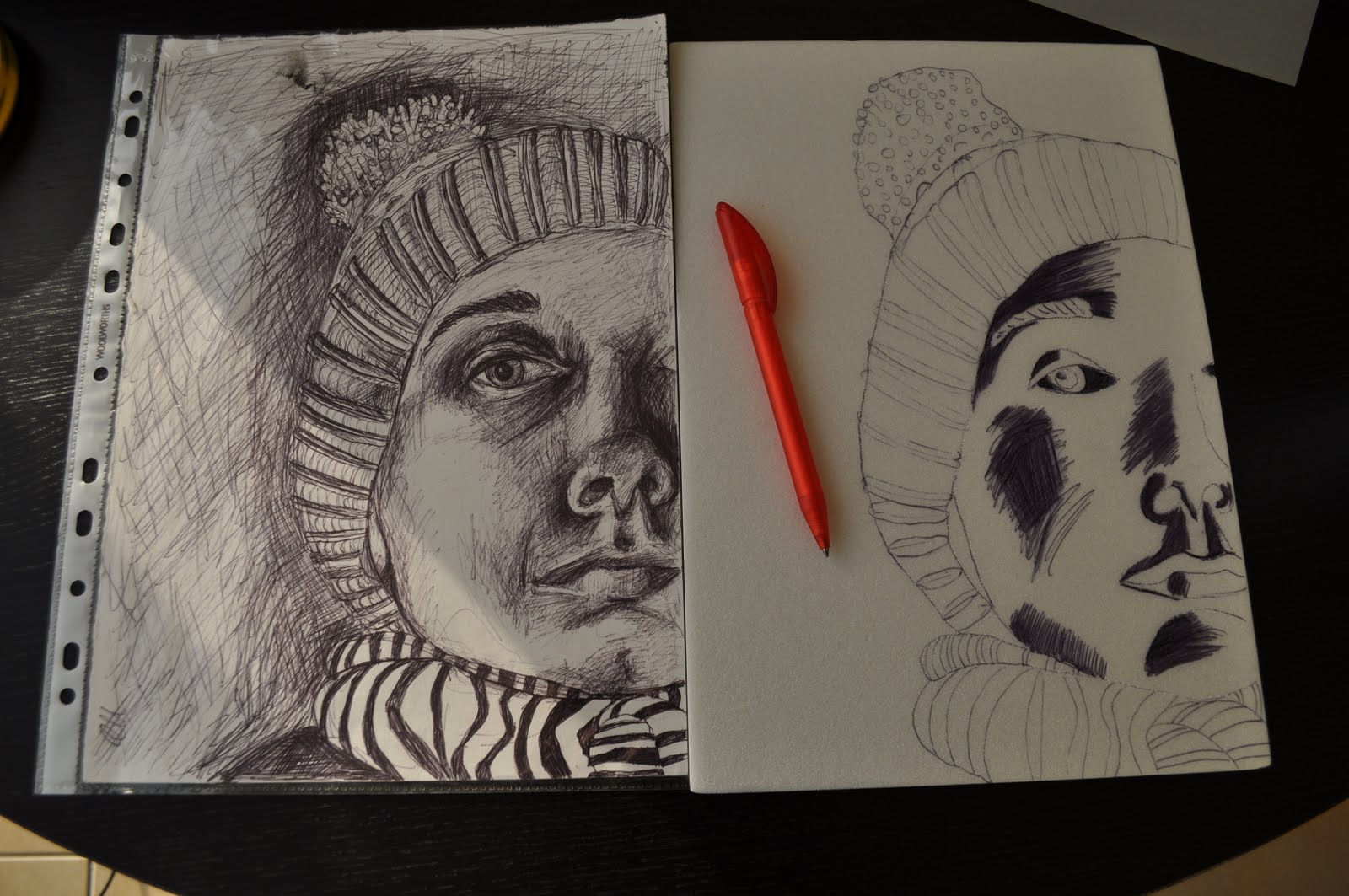 I teach art: How to make a Poly-board Print (Portrait)