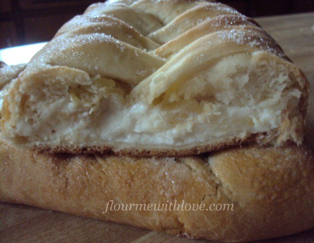 Pineapple Cream Cheese Braid | Flour Me With Love