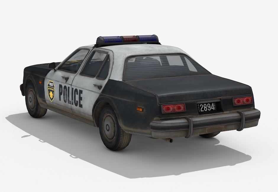 3d Auto Club: 3D Model of Police Car