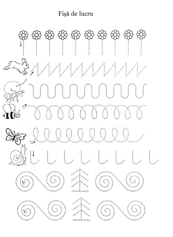 Lumea lui Scolarel...: Semne grafice (fișe)