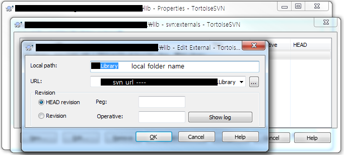 Heon's Memo: Setting svn:externals with TortoiseSVN Heon's Memo: Setting svn:externals with TortoiseSVN